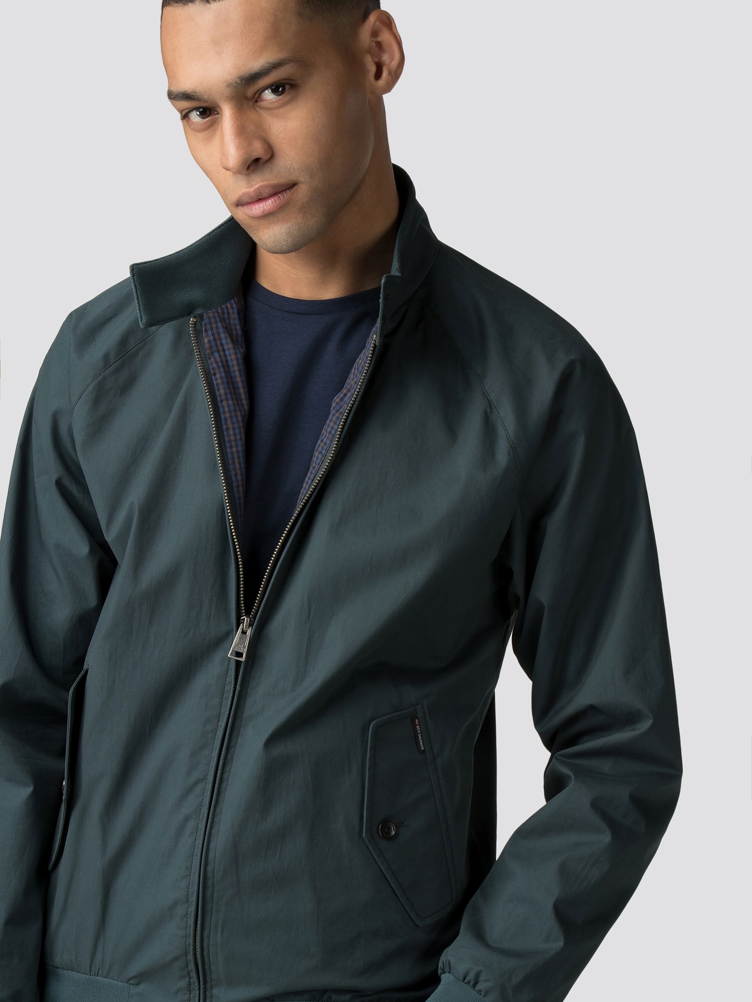 Forest Green Harrington Jacket - Ben Sherman UK