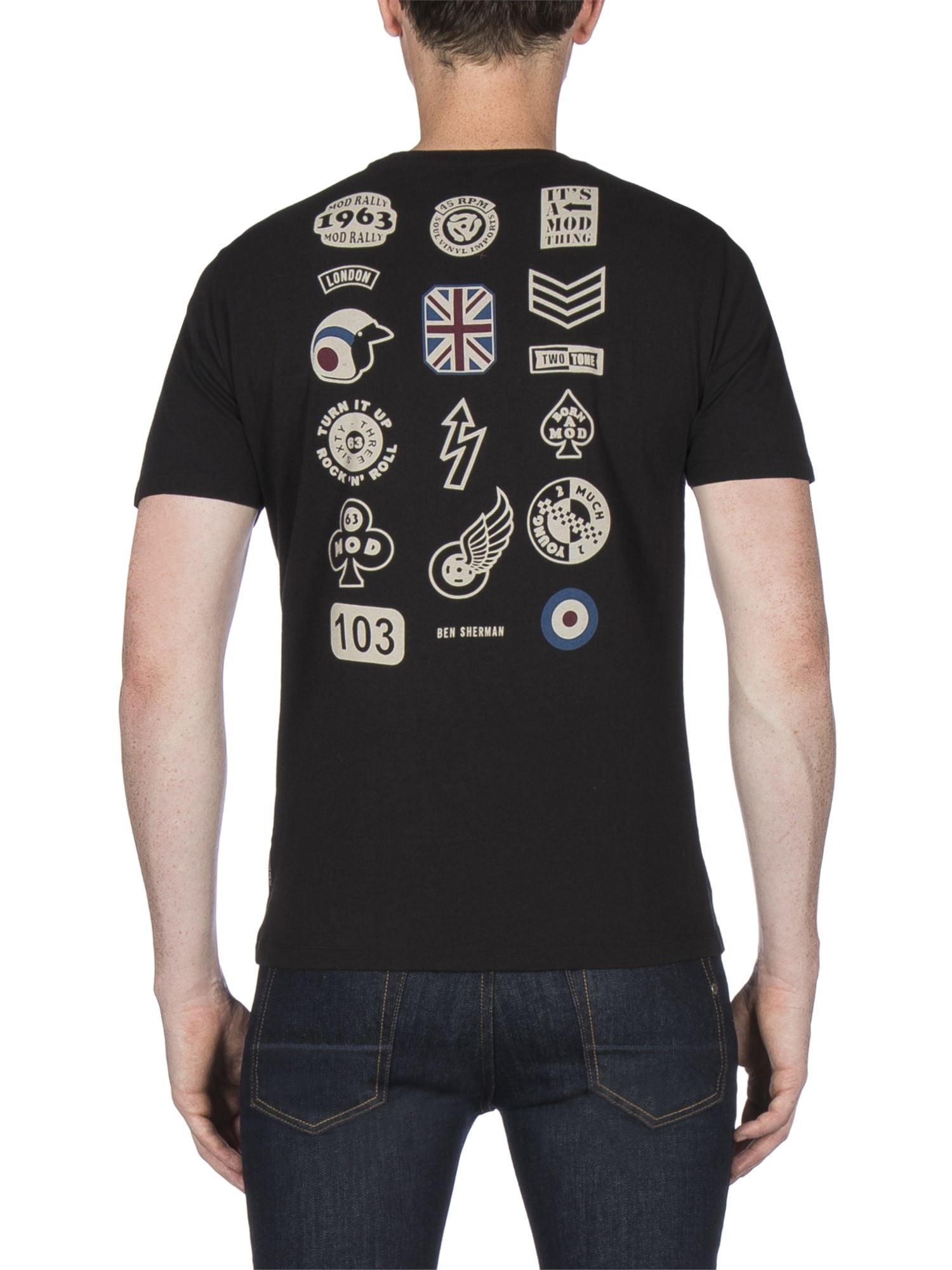 Black Badge Back Print T-Shirt
