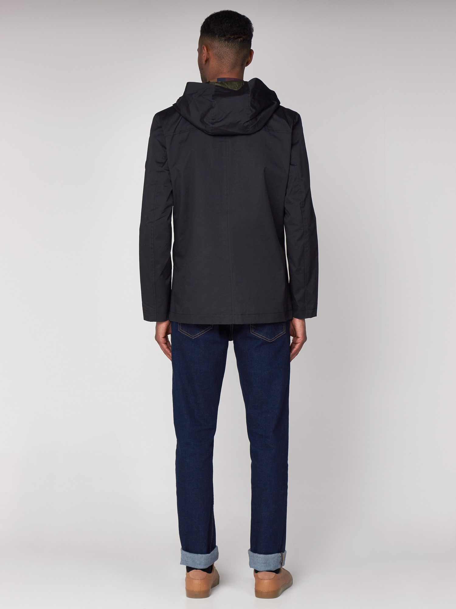 Black Coated Cotton Jacket - Ben Sherman UK