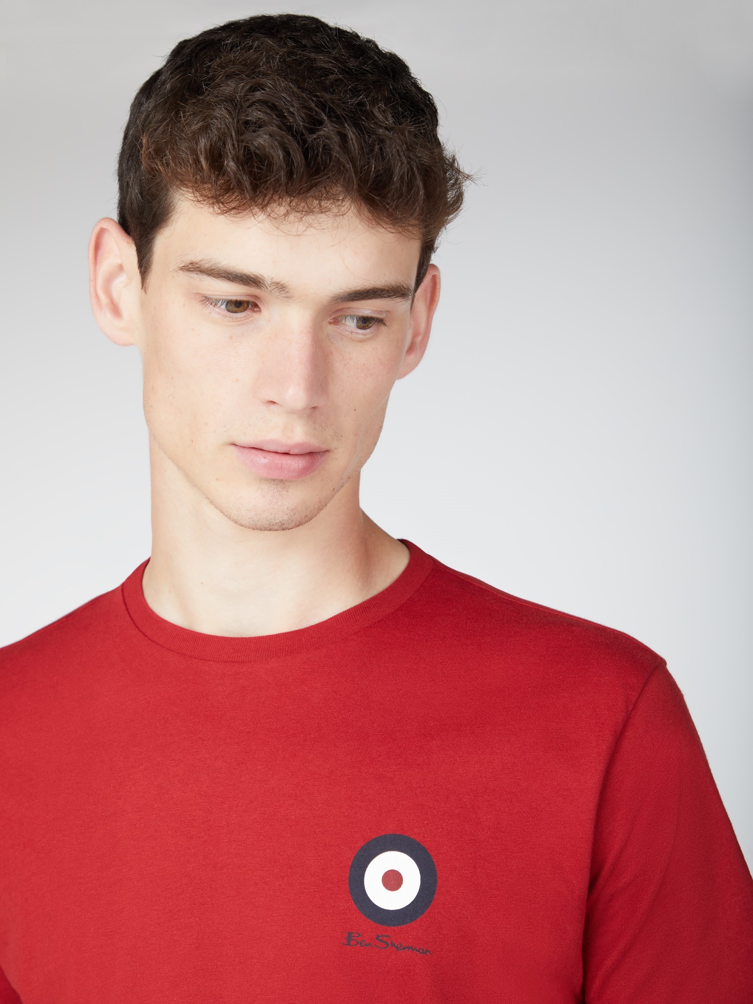 Red Men s Emblem Mod Target Tee Ben Sherman Est 1963
