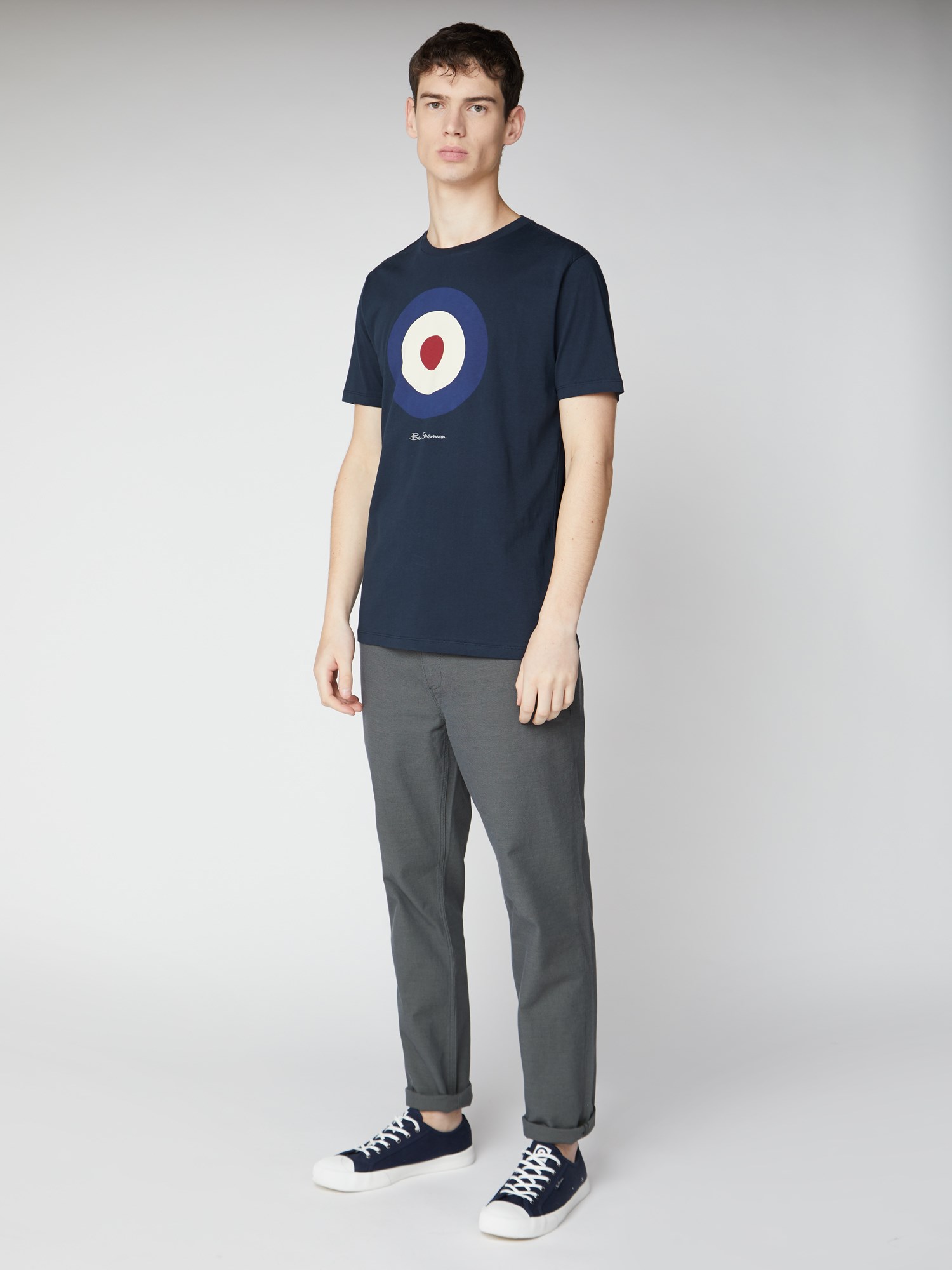 Signature Mod Target T-Shirt - Dark Navy - Ben Sherman UK
