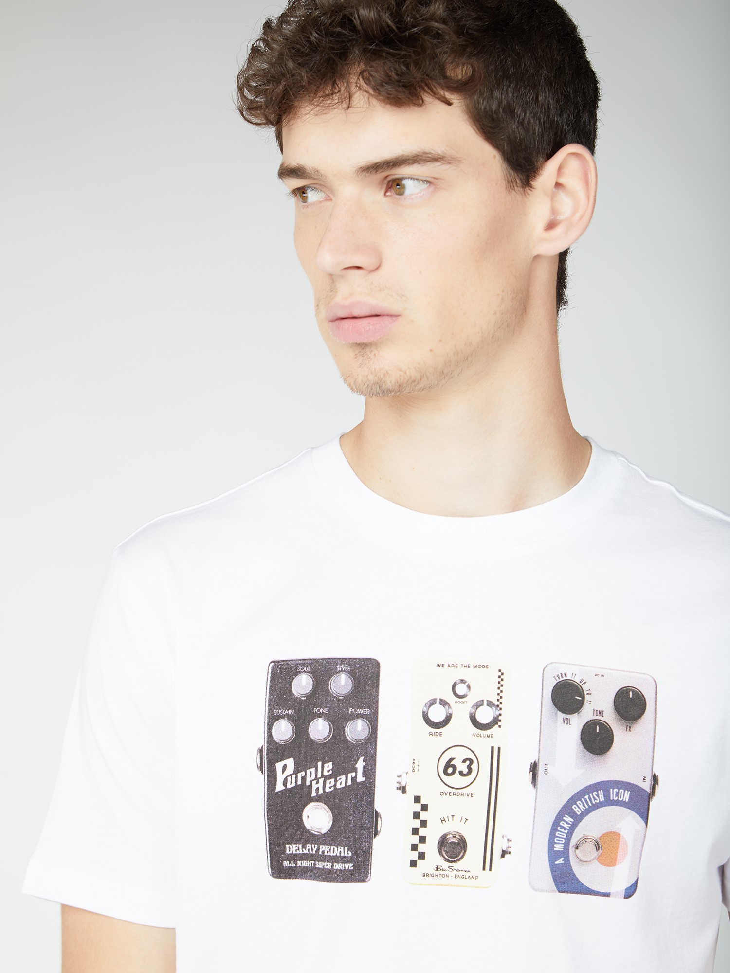 Guitar Pedal T-Shirt - White