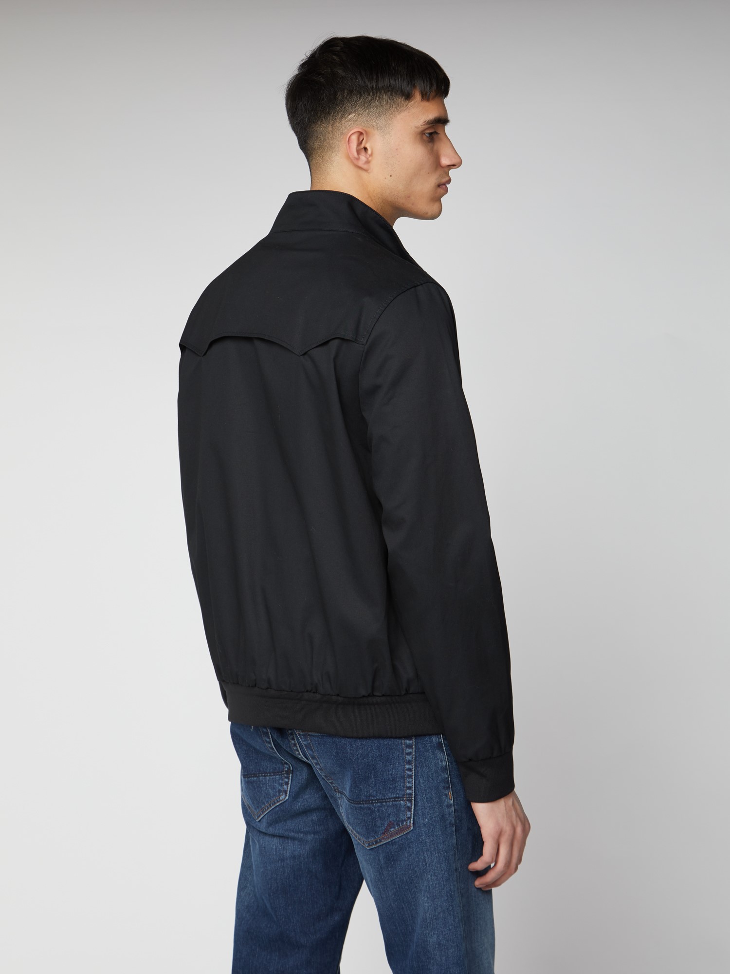Harrington Jacket - Black in Black - Ben Sherman UK