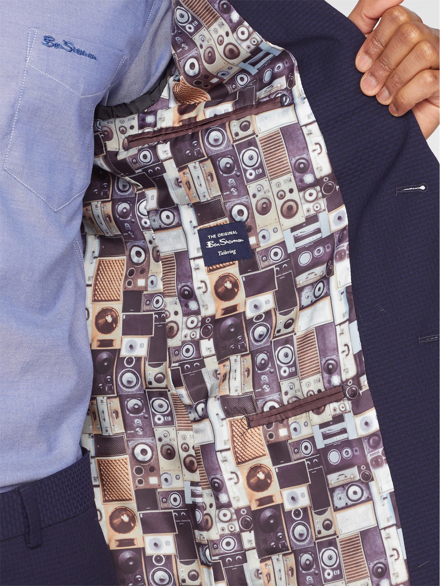 Men's Deep Blue Suit Jacket | Ben Sherman