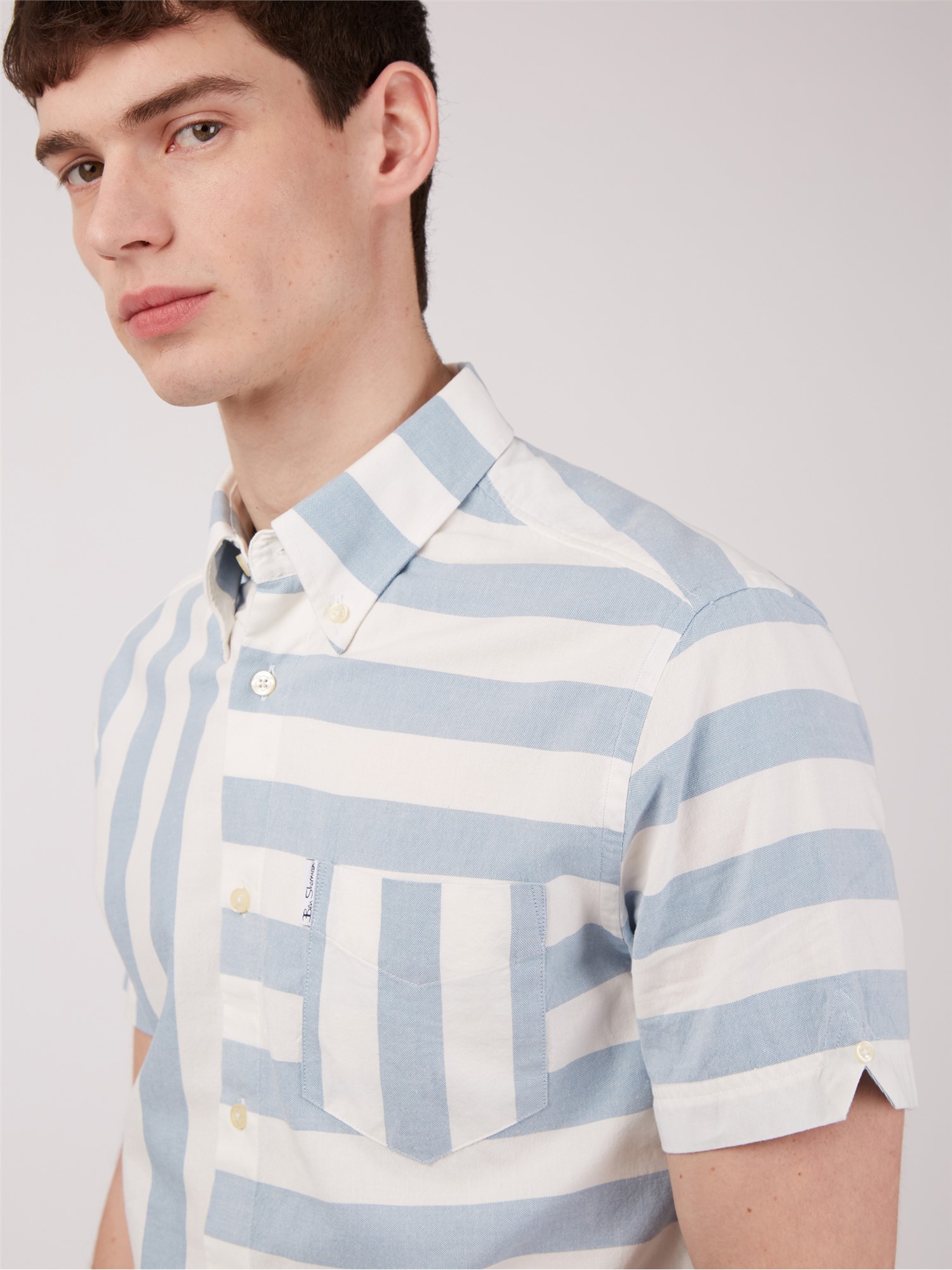 Archive Patchwork Candy Stripe Shirt - Ben Sherman UK