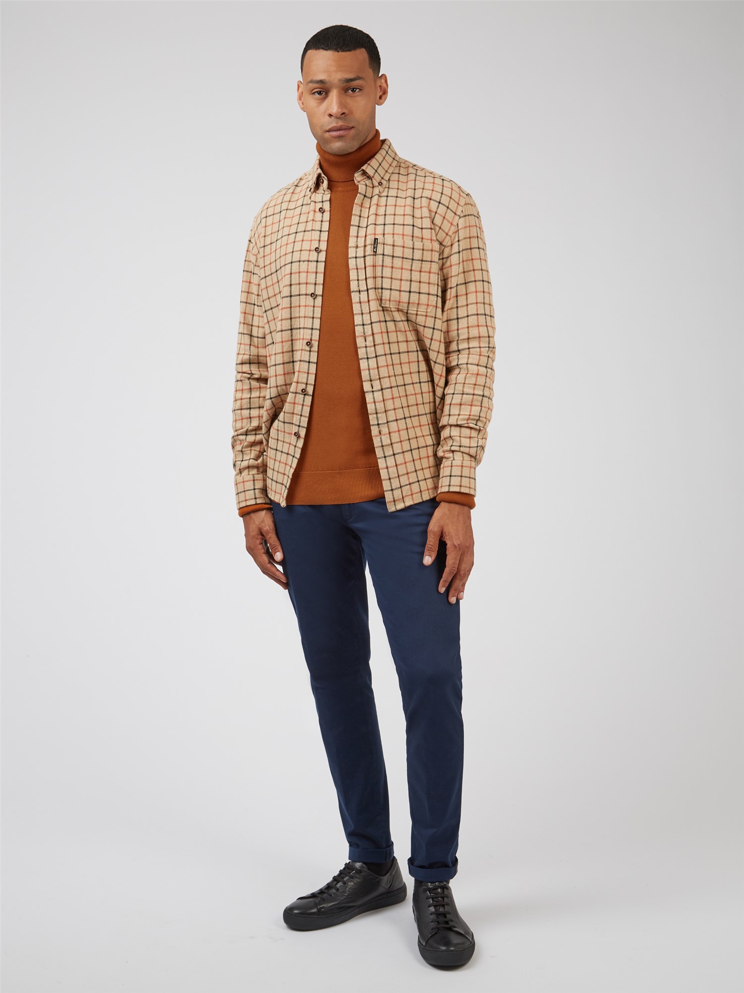 Recycled Cotton Tattersall Check Shirt - Ben Sherman UK