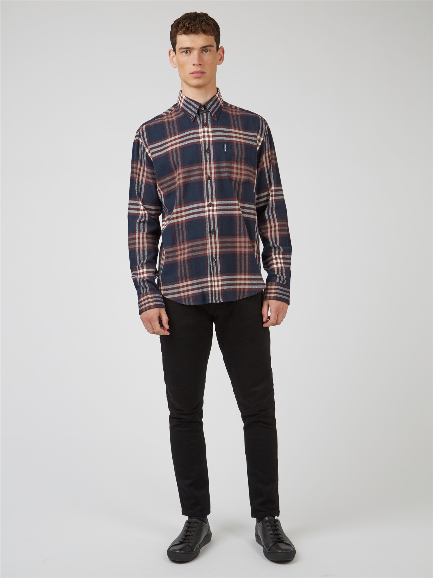 Oversized Brushed Check Shirt - Ben Sherman UK