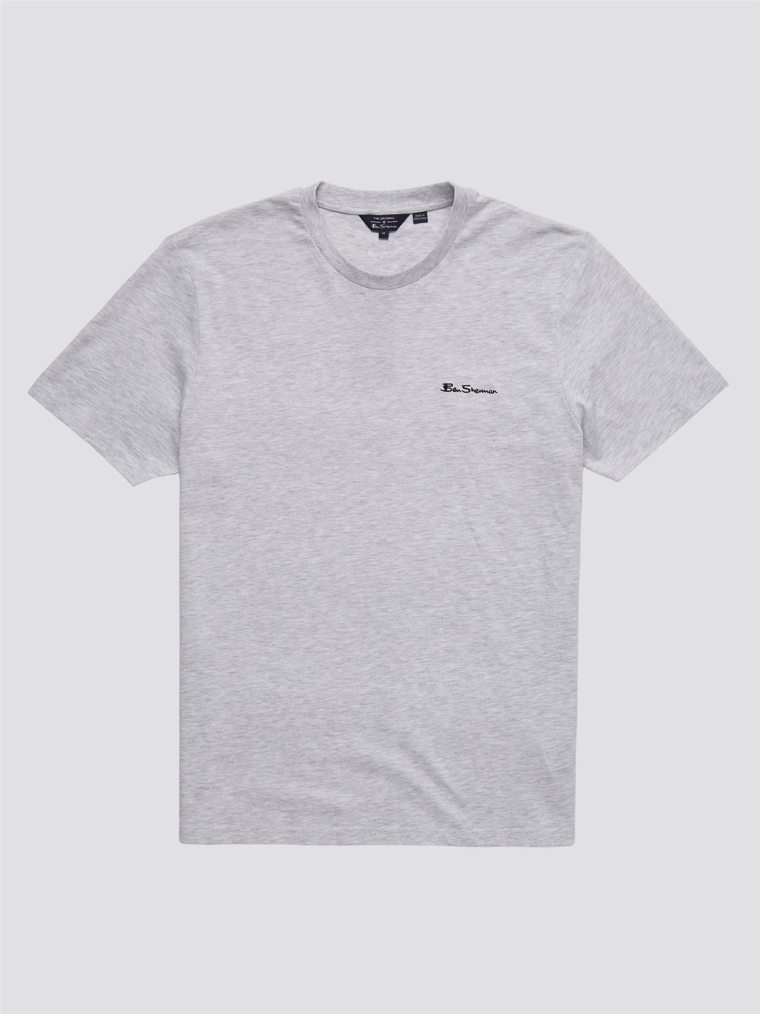 Ben Sherman Light Grey Embroidered Logo T-shirt - Ben Sherman UK