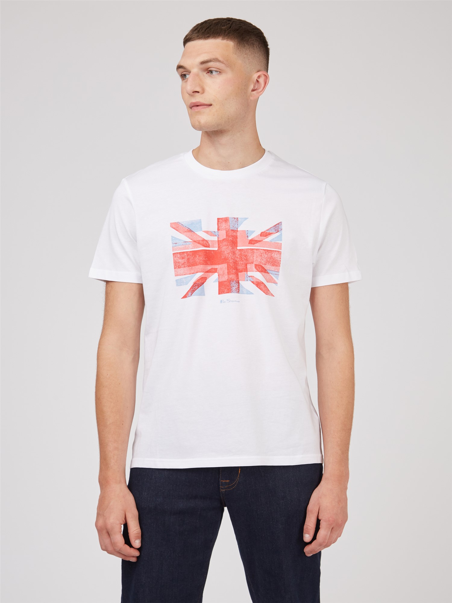 Painted Union Jack T-Shirt - White