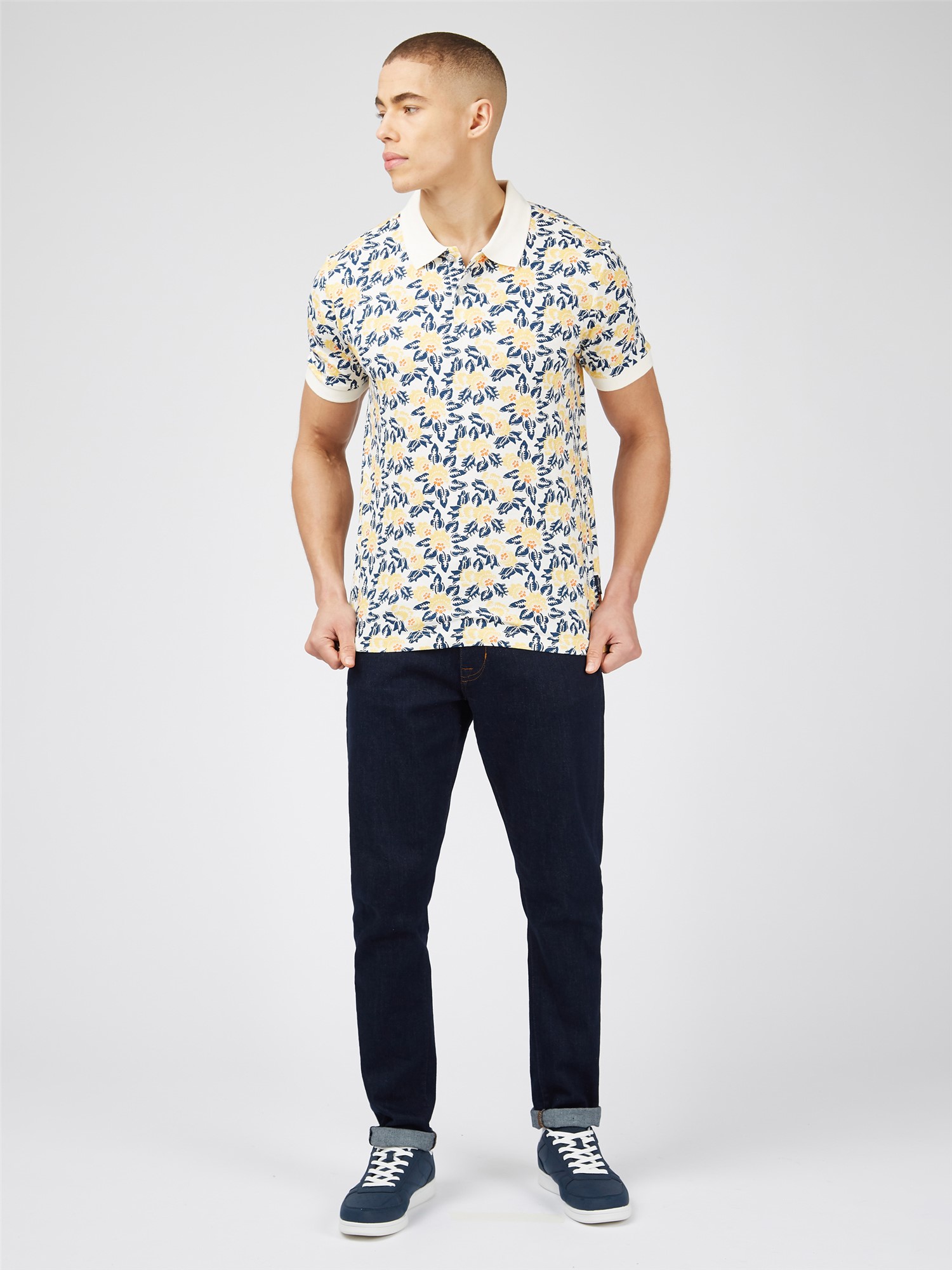 Floral Print Polo - Ben Sherman UK