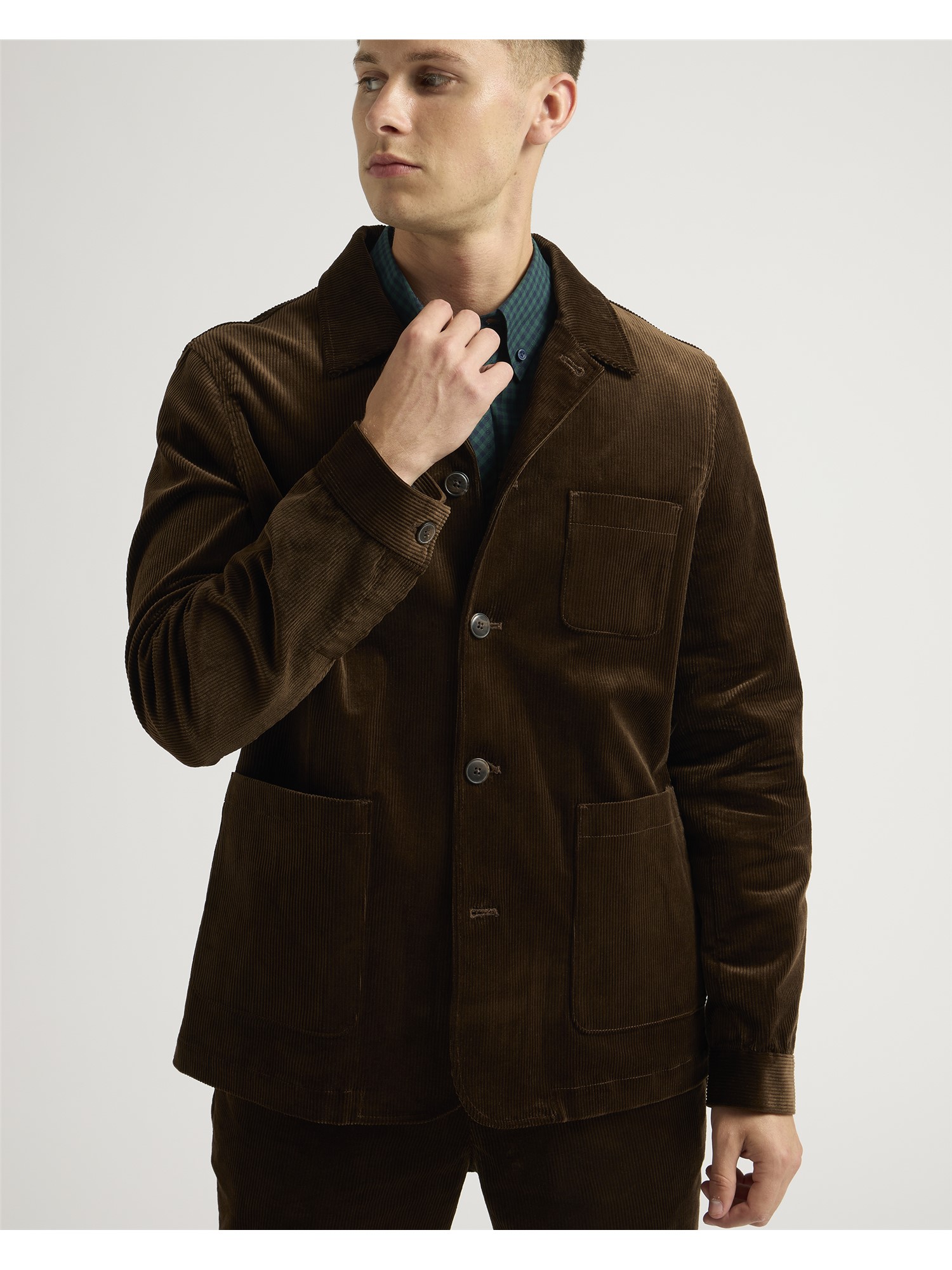 Cord Chore Jacket in Brown - Ben Sherman UK